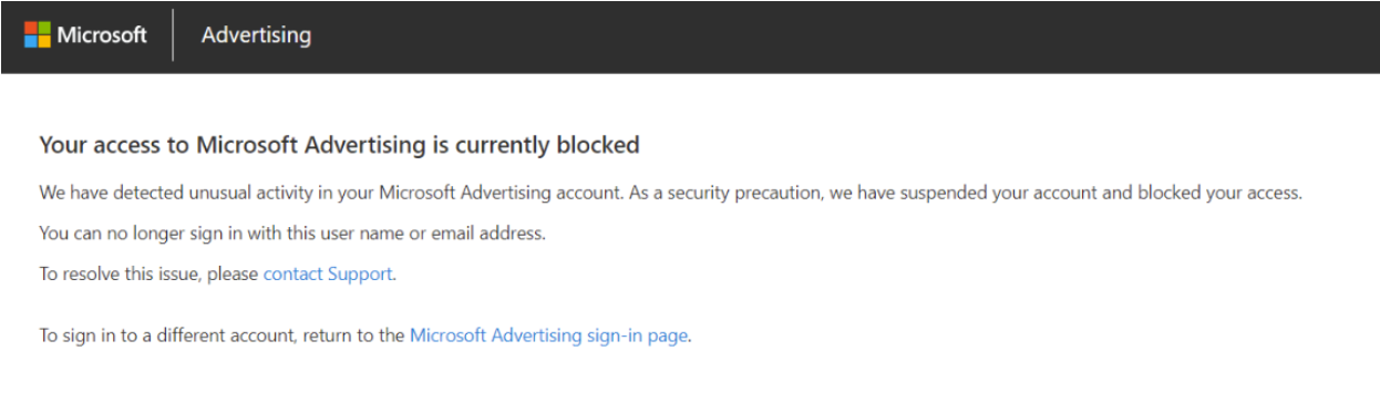 Why Microsoft Ads Suspended Your Account and How to Fix It | Adcore Blog