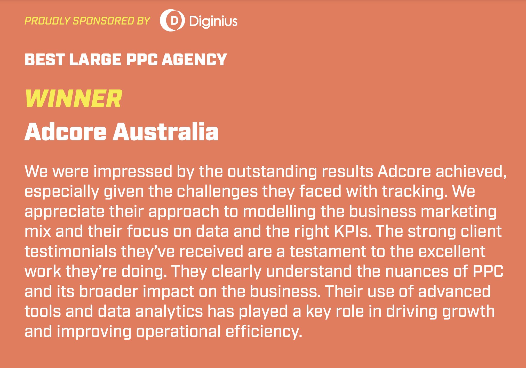 Adcore Australia Triumphs as Best Large PPC Agency at APAC Search Awards 2025 | Adcore Blog